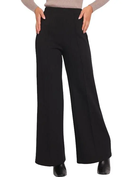 PETAL & PUP Jade High Waist Wide Leg Pants - Black