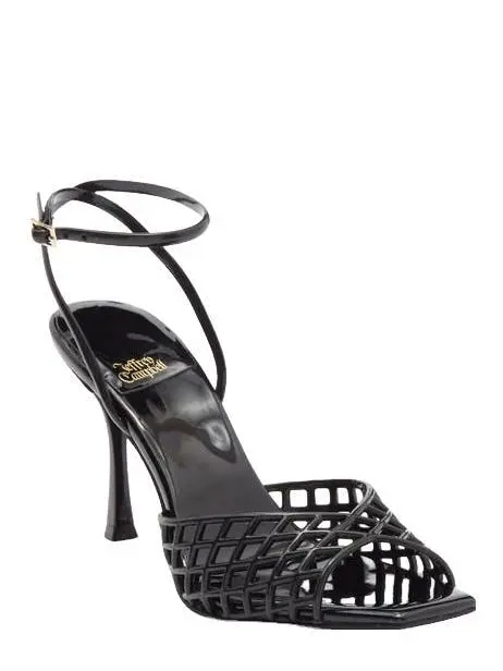 Jeffrey Campbell Lattix Ankle Strap Jelly Sandal - Black