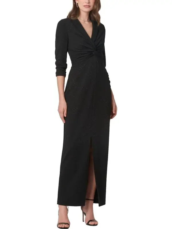 Shoshanna Asher Crystal Crepe Dress - Jet