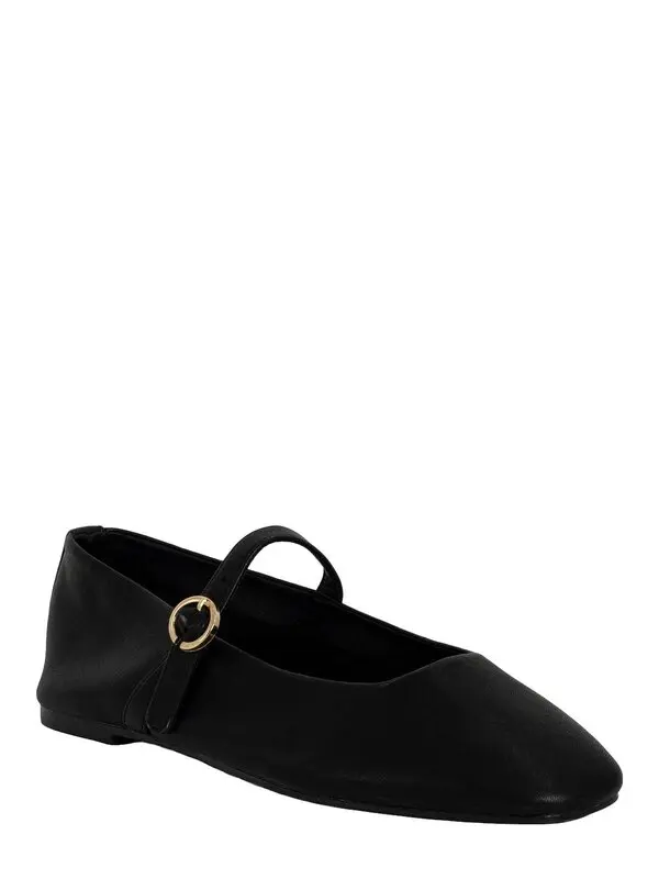 SHU SHOP Annabelle Mary Jane Flat - Black