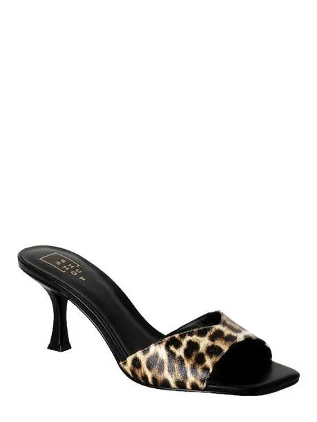 SHU SHOP Holiday Mule - Leopard Print