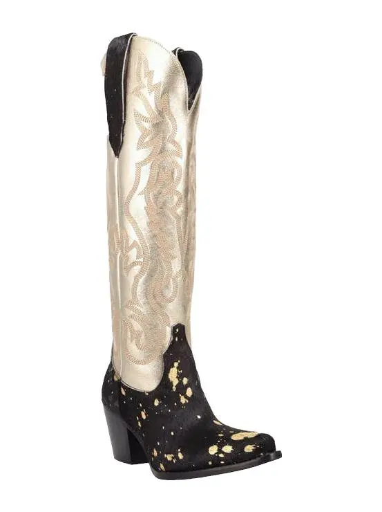 DINGO Take No Bull Knee High Western Boot - Black