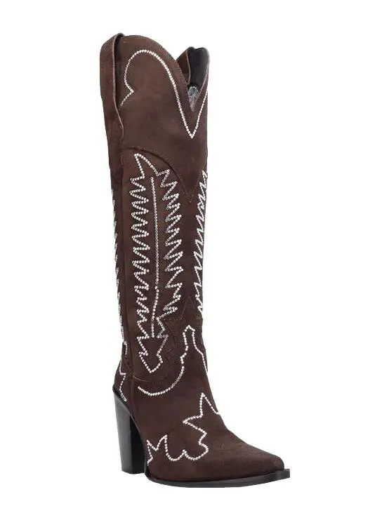 DINGO Over-the-knee Western Boot - Brown