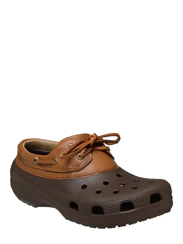CROCS Classic Islander Boat Shoe - Coffee Cognac