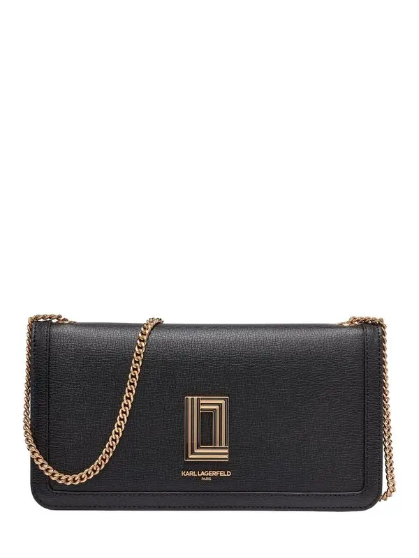Karl Lagerfeld Paris Kosette Xl Shoulder Bag - Black/gold