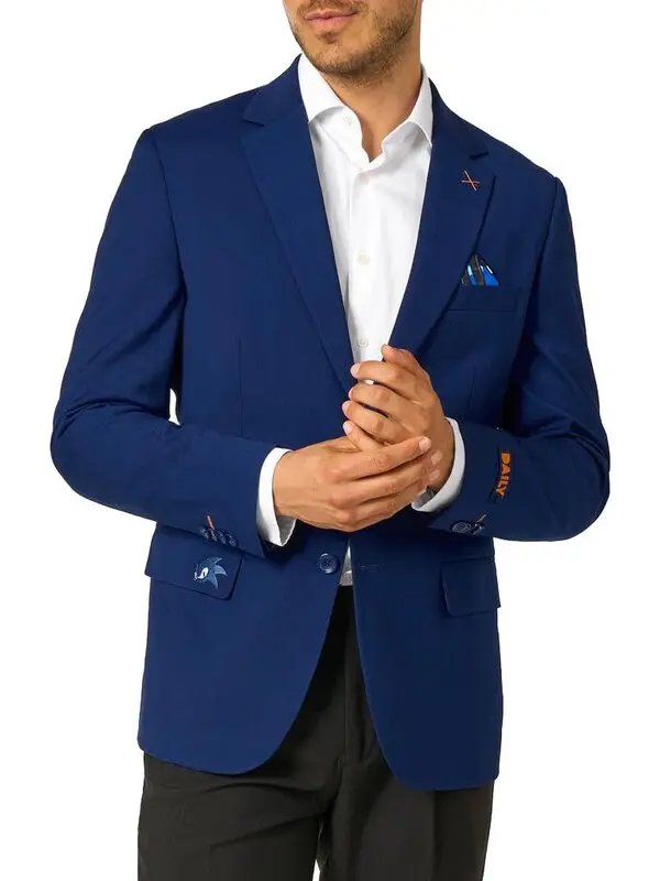 Opposuits X Sonic The Hedgehog Daily Slim Fit Sport Coat - Blue