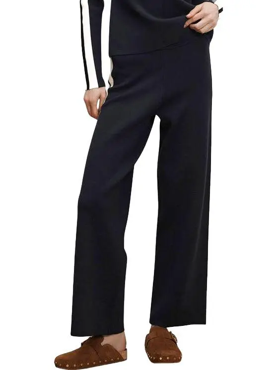 Veronica Beard Jenkins Knit Pants - Dark Navy