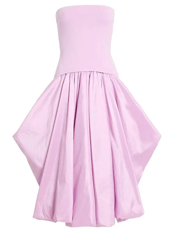 Simkhai Izzy Strapless Midi Dress - Lilac