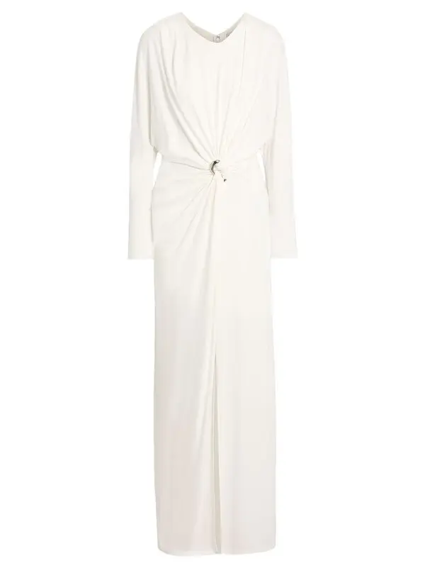Simkhai Ruched Jersey Maxi Dress - Ivory