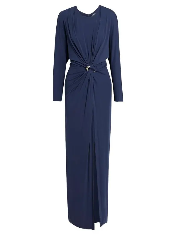 Simkhai Ruched Jersey Maxi Dress - Navy