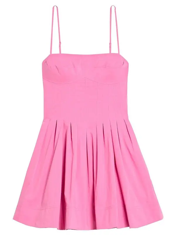 Simkhai Kitt Pleated Mini Dress - Pink
