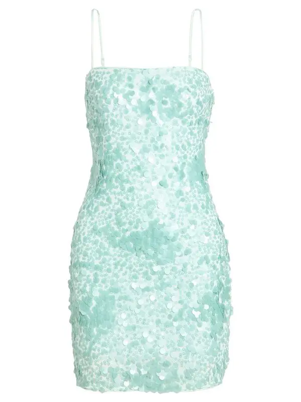 Simkhai Lollie Sequined Mini Dress - Mint