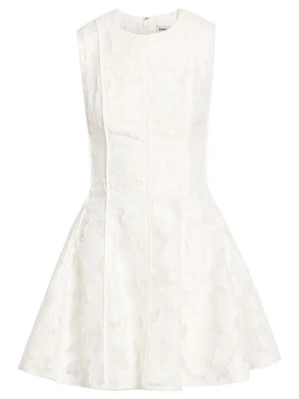Simkhai Sylvia Fil Coupé Jacquard Mini Dress - White
