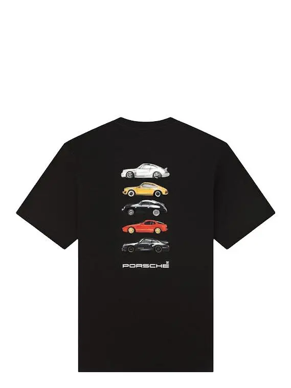 Aimé Leon Dore X Porsche Fleet Tee Shirt - Black