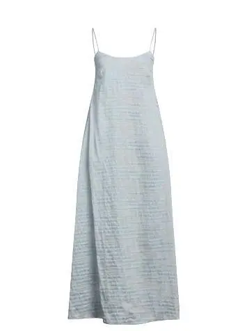 Emporio Armani Flared Striped Maxi Dress - Blue
