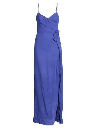 Emporio Armani Viscose Maxi Dress - Blue
