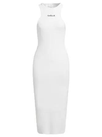 GAËLLE PARIS Midi Bodycon Dress - White