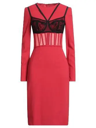 Dolce & Gabbana Midi Bodycon Dress - Red