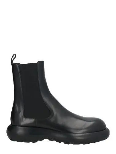 JIL SANDER Leather Chelsea Boots - Black