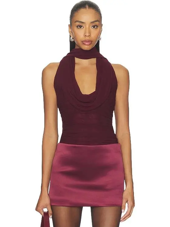 Majorelle Leslie Top - Oxblood
