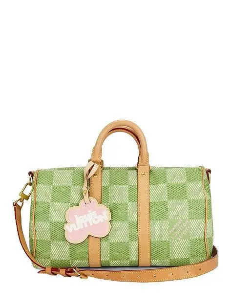FWRD RENEW Louis Vuitton Damier Golf Keepall Bandouliere 35 Handbag - Green