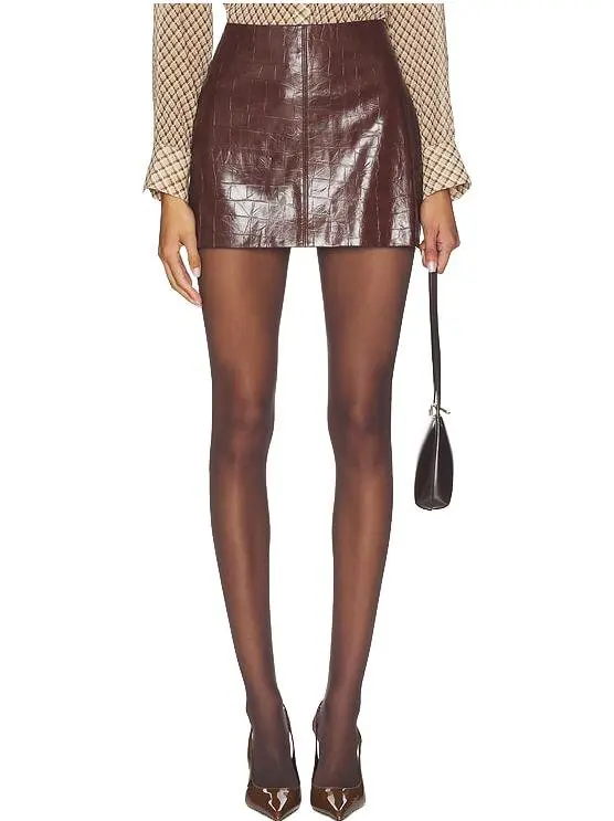 Astr The Label Savana Mini Skirt - Brown