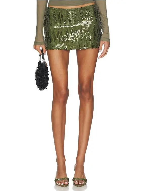 MADISON THE LABEL Zenith Mini Skirt - Ivy