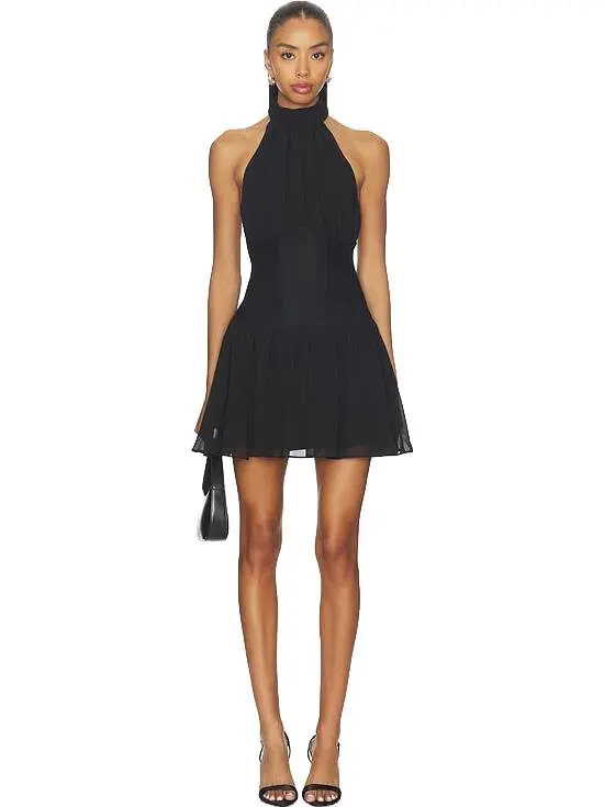 MORE TO COME Martina Mini Dress - Black