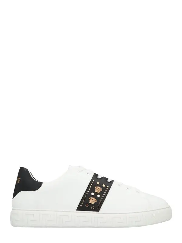 Versace Greek Nylon Sneakers - White
