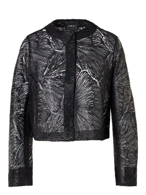 Akris Haron Embroidered Jacket - Black