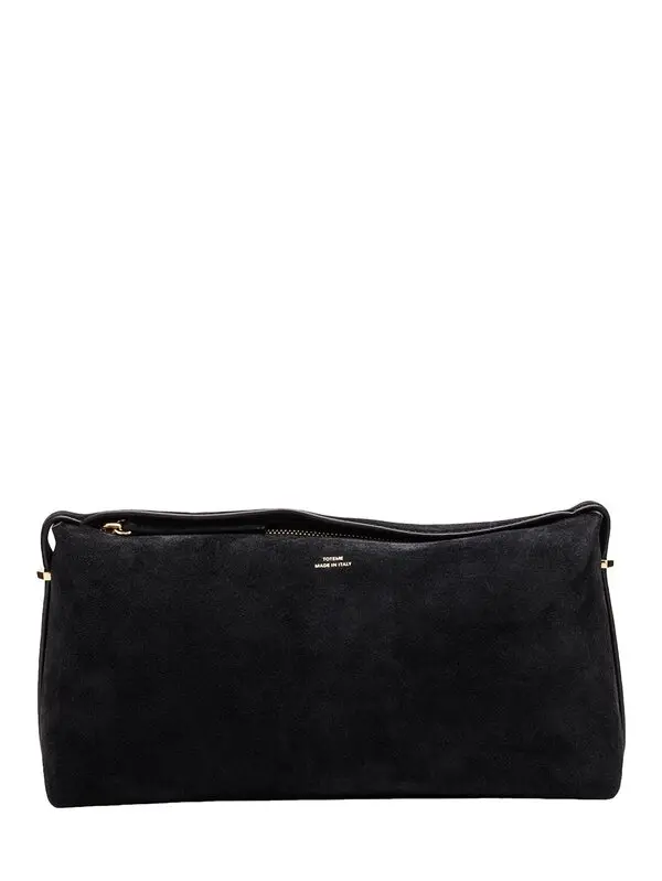 TOTEME Belted Suede Clutch - Black