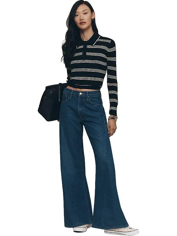 MOTHER High-rise Wide-leg Jeans - Yes Chef