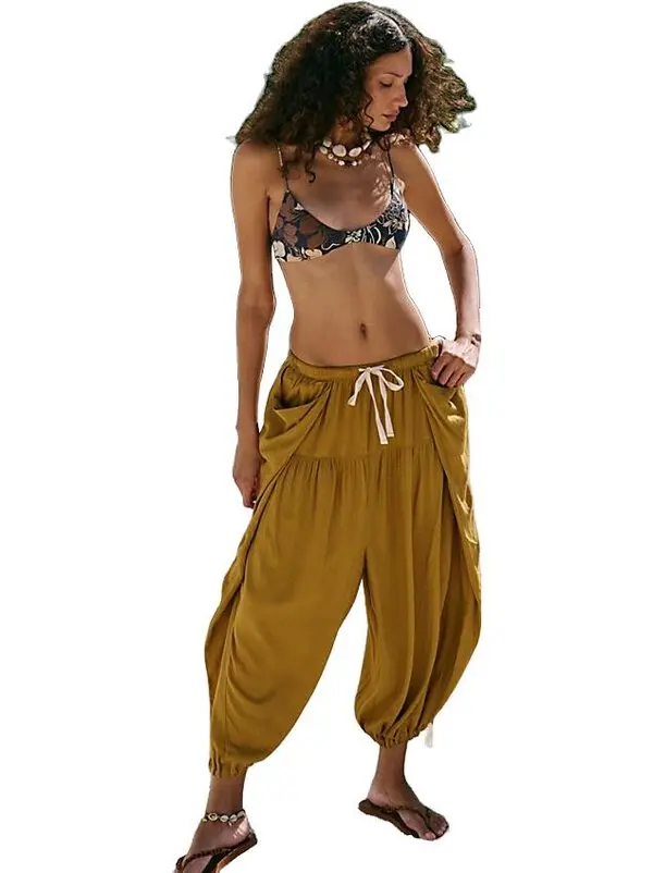 Free People Harem Pants - Mustard Gold