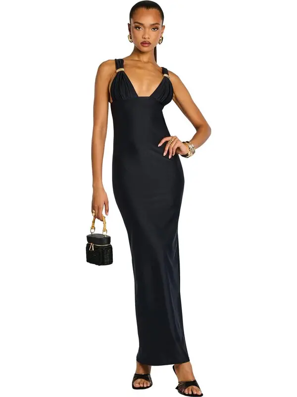 SHANI SHEMER Alexandra Maxi Dress - Black