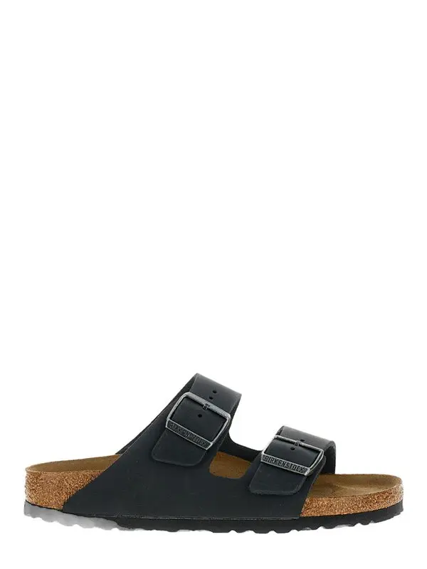 BIRKENSTOCK Arizona Oiled Leather Sandal - Black