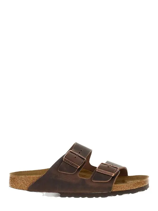 BIRKENSTOCK Arizona Habana Oiled Leather Sandals - Brown