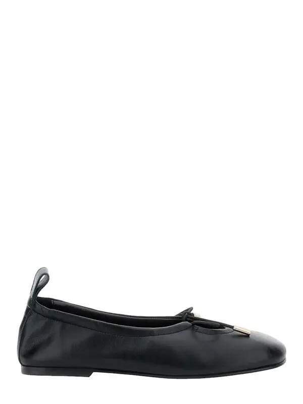 ALOHAS Rosalind Leather Ballet Flats - Black