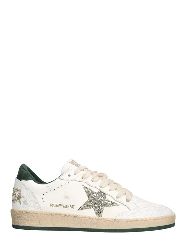 GOLDEN GOOSE Leather Ball Star Sneakers - White