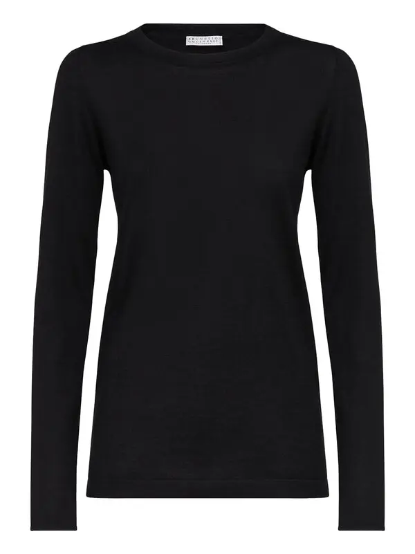 Brunello Cucinelli Cashmere-silk Sweater - Black