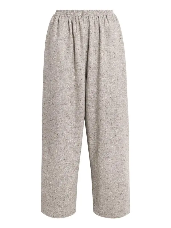 Eskandar Wool Japanese Trousers - Grey
