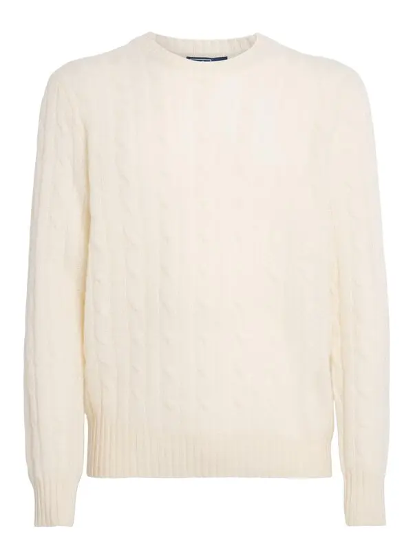 Polo Ralph Lauren Cashmere Cable-knit Sweater - Beige