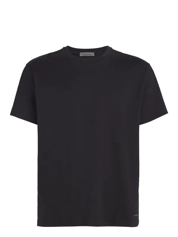 Corneliani Cotton Crew-neck T-shirt - Black