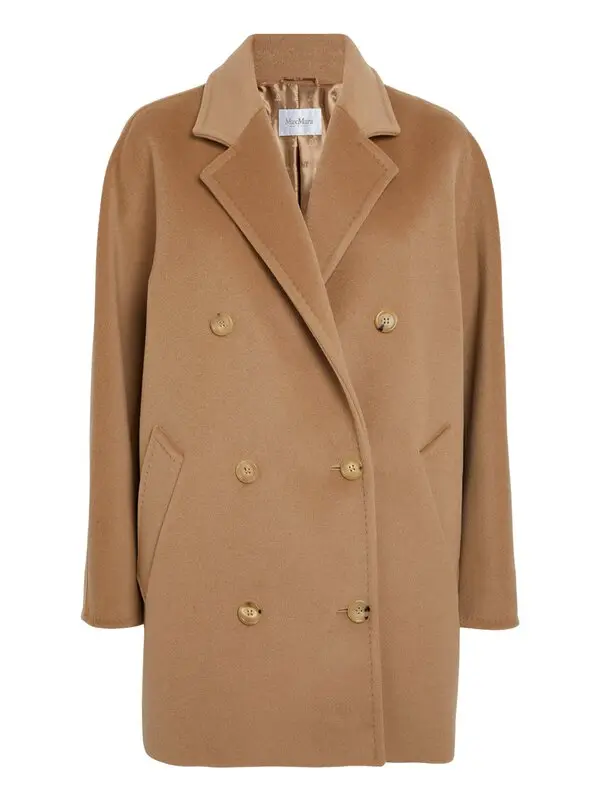 Max Mara Wool-cashmere Rebus Coat - Beige