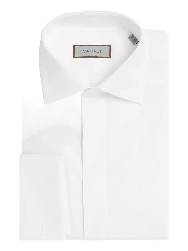 Canali Cotton Ceremony Dress Shirt - White