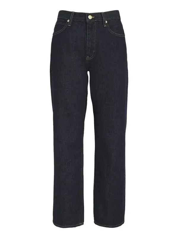 FRAME The Hang Straight Leg Jeans - Black