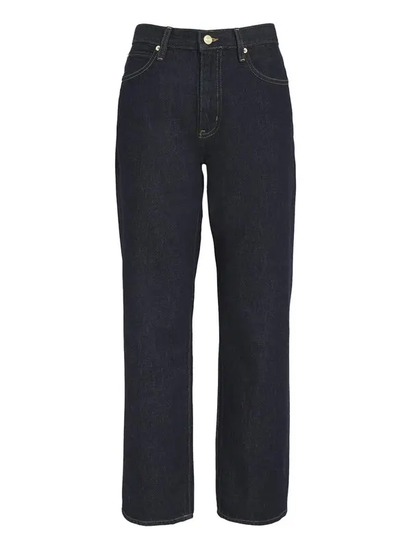 FRAME The Hang Straight Leg Jeans - Black