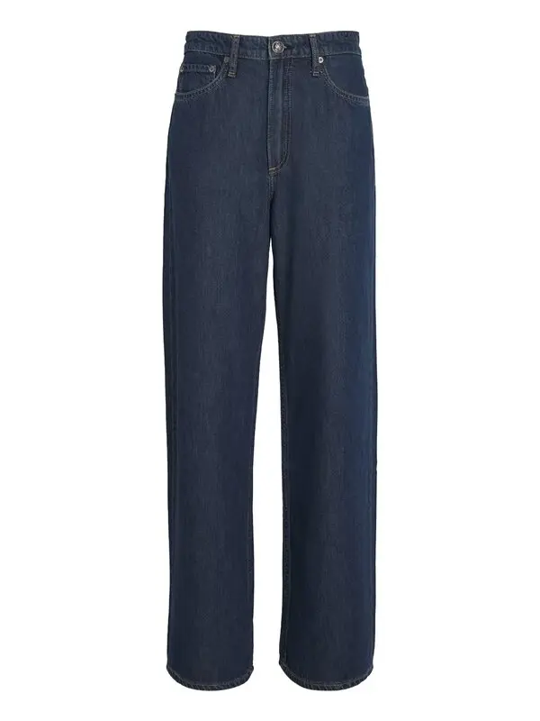 Rag & Bone Logan Mid-rise Wide-leg Jeans - Blue