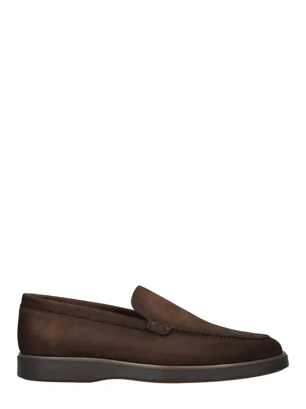 Magnanni Nubuck Leather Paraiso Loafers - Brown