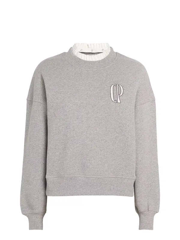 Claudie Pierlot Cotton-blend Sweatshirt - Grey