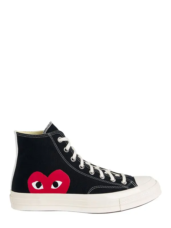 Play Comme Des Garcon X Converse Heart Chuck Taylor All Star '70 High-top Sneakers - Black
